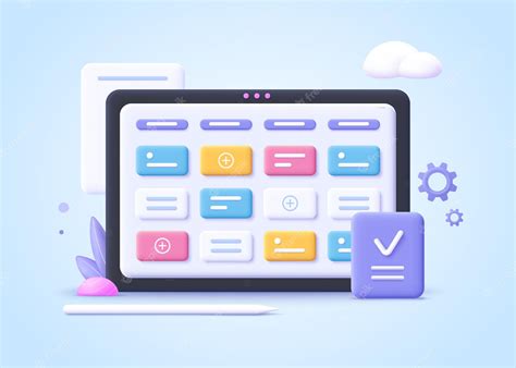 Premium Vector Concept Of Kanban Board Agile Project Management