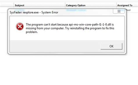 Api Ms Win Core Path L Dll Is Missing Windows Spiceworks Community