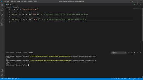 Can Anyone Help Me Here In String Strip Method In Python Stack Overflow
