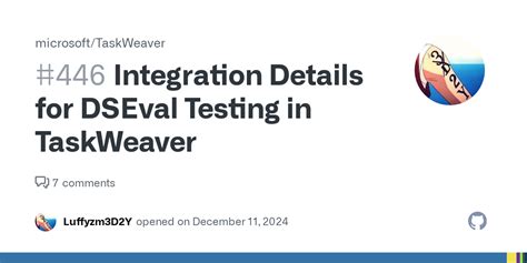 Integration Details For Dseval Testing In Taskweaver · Issue 446