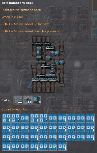 Full Belt Balancer Blueprint Book[2x3 To 8x8] X R Factorio R Factorioblueprints