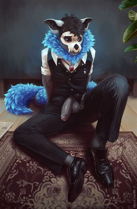 Rule 34 Anthro Balls Blue Hair Bone Bone Mask Clothed Clothed Anthro