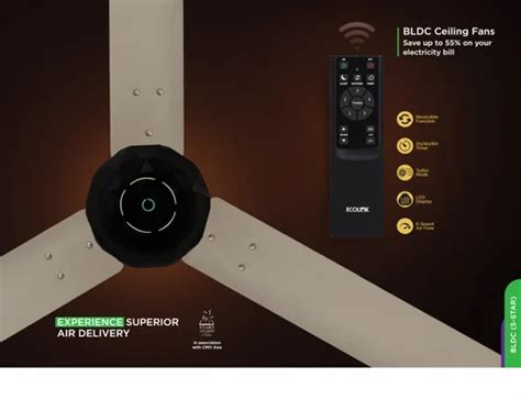 Ecolink Airo Jewel Bldc Designer Ceiling Fan 370 Rpm 1200 Mm At ₹ 3600 Piece In New Delhi