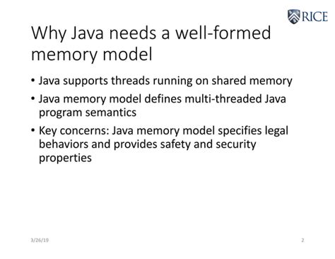 Comp522 2019 Java Memory Modelpdf