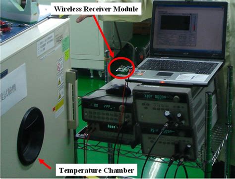 chip implementation with a combined wireless temperature sensor and reference devices based on