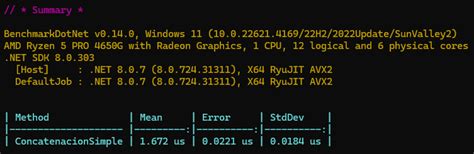 Conociendo Benchmarkdotnet Dev Community
