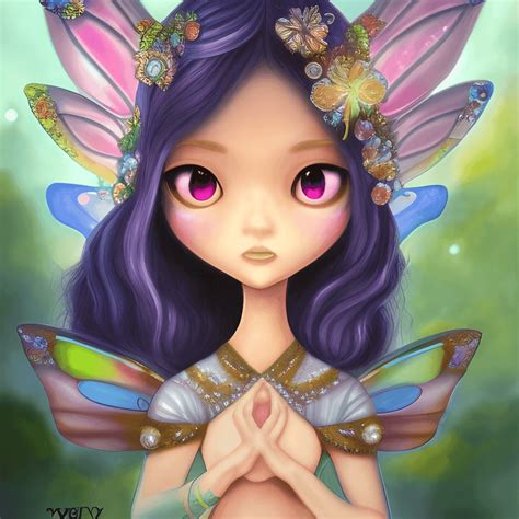 Mystical Fairy With Gems Graphic By Tyler Edlin And Zoey · Creative Fabrica