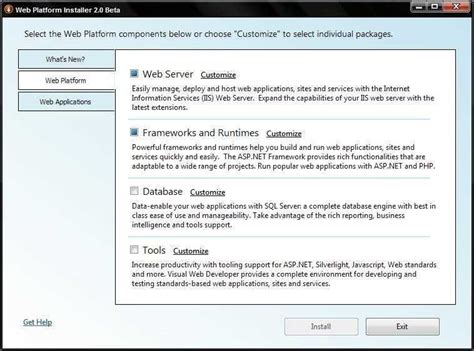 Web用のオープンソースmicrosoft Web Platform Installerの代替 —