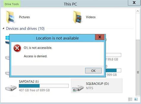 Disk Drive Is Not Accessible Access Is Denied Windows