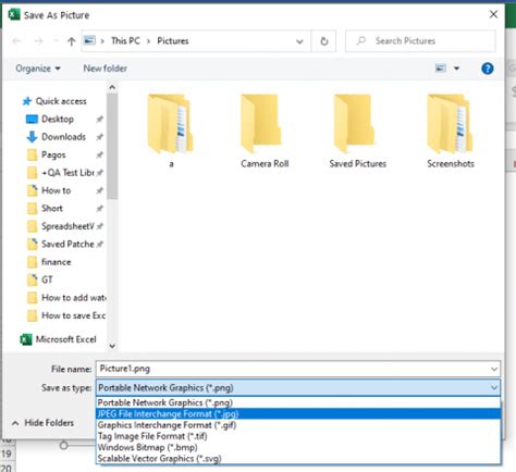 How To Save Excel Charts As Image