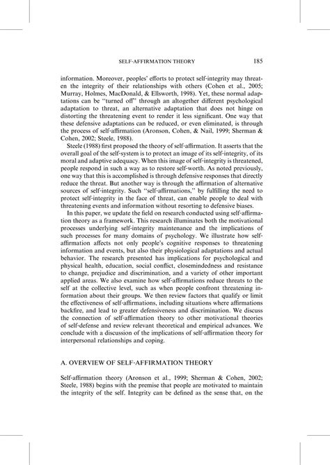 Solution The Psychology Of Self Defense Self Affirmation Theory Studypool Solution The Psychology Of Self Defense Self Affirmation Theory Studypool
