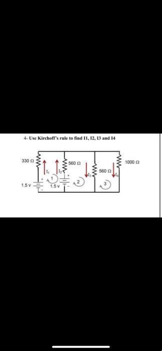 Solved Use Kirchoff S Rule To Find II And I Chegg Com