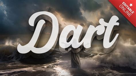 Dart Jesus Text Effect Generator
