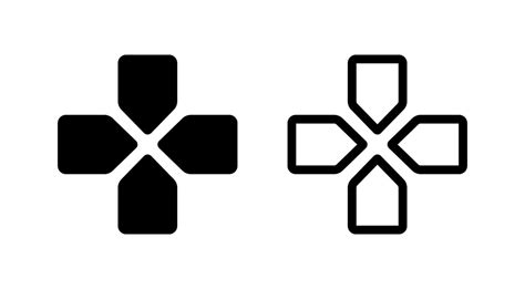 Game Controller Joystick Navigation Buttons Flat Outline Icons 48069982 Vector Art At Vecteezy