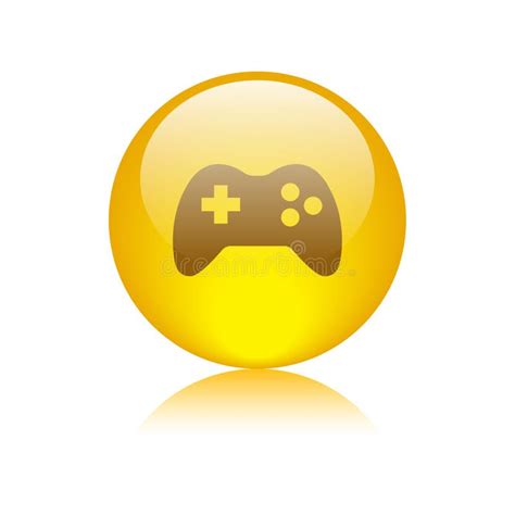 Gaming Icon Web Button Stock Illustration Illustration Of Glass