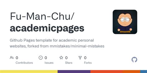 Github Fu Man Chuacademicpages Github Pages Template For Academic