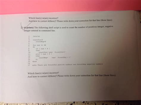 Solved Which Line S Is Are Incorrect And How To Correct Chegg