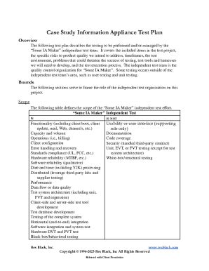 Fillable Online A Step By Step Walkthrough To Create Your Test Plan Fax Email Print PdfFiller