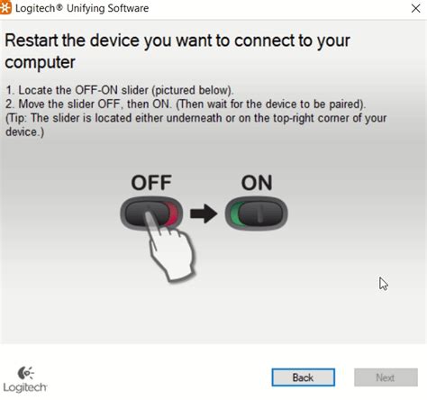 how to easily connect a new device to logitech unifying receiver using