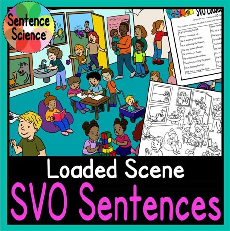 Svo Subject Verb Object Loaded Scene For Teaching Sentence Science