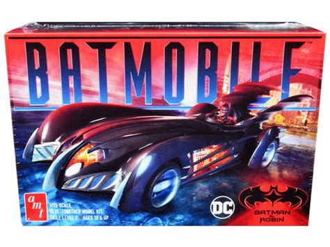 Skill 2 Model Kit Batmobile Batman And Robin 1997 Movie 1 25 Scale Model By Amt