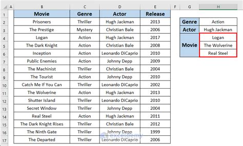 How To Extract Data From Table Based On Multiple Criteria In Excel