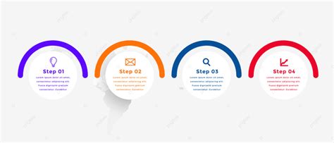 D Style Circular Infographic Template Circular Process Idea PNG And Vector With Transparent