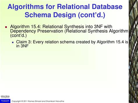 Ppt Chapter 15 Database Design Theory Normalization Algorithms