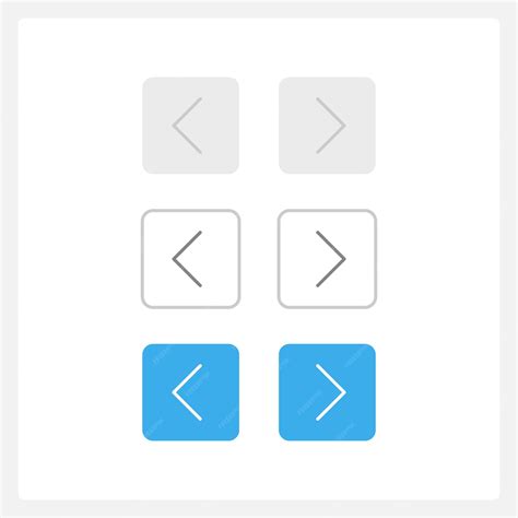 Premium Vector Left And Right Arrows Ui Elements Kit