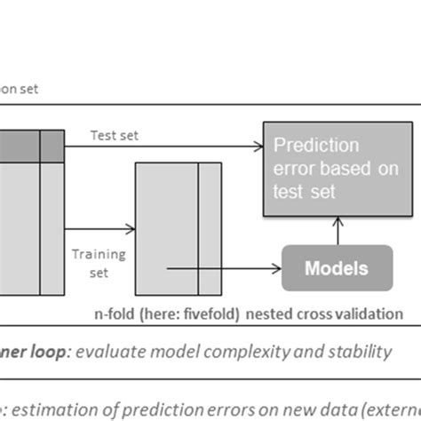 Schematic Representation Of A Nested Cross Validation The Data Set Is