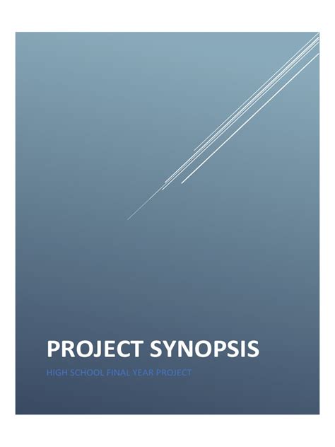 project synopsis pdf web application information technology