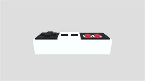 Simple Nes Controller Download Free 3d Model By Llama57