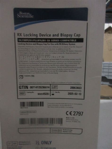 New BOSTON SCIENTIFIC 4526 RX Locking Device And Biopsy Cap System For RX Biliary System