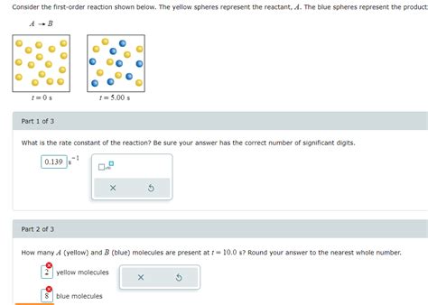 Solved Consider The First Order Reaction Shown Below The Chegg