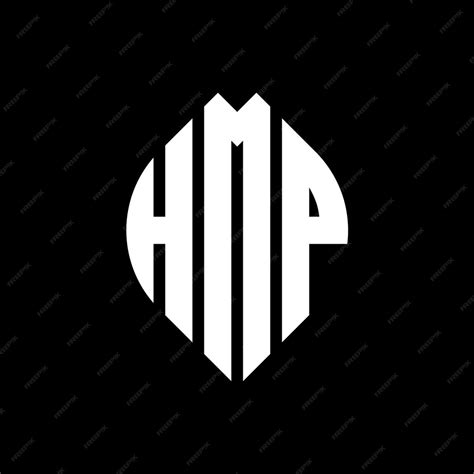 Premium Vector Hmp Circle Letter Logo Design With Circle And Ellipse Shape Hmp Ellipse Letters