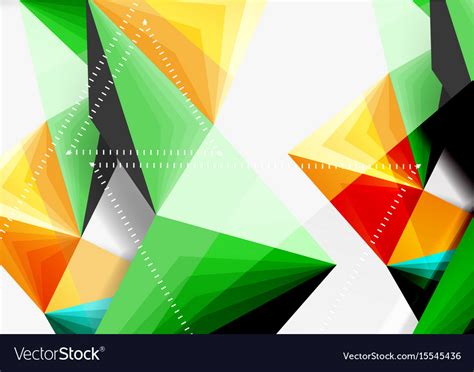 Low Poly Style D Triangle Line Royalty Free Vector Image