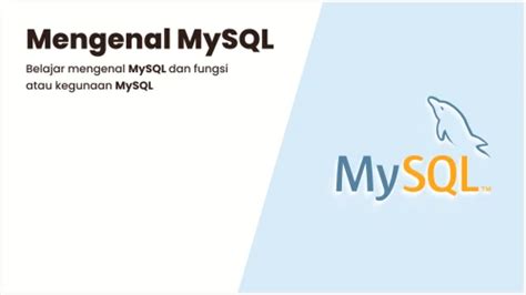 belajar mysql 01 mengenal sql — minarsih tech