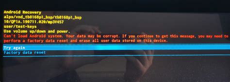 Dreaded Android Recovery Boot Screen R Arcade1up