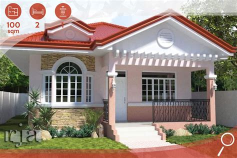 Attractive Simple Bungalow House Design With Terrace 2023 House Floor