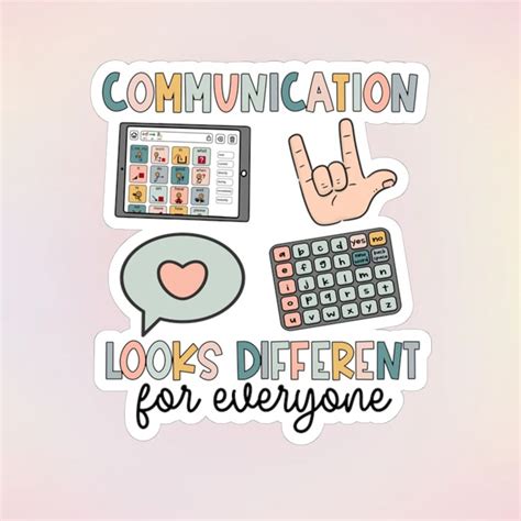 Communication Is Different Sticker Speech Therapy Speech Pathologist