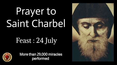 Charbel Quotes Saint Charbel Laminated Clear See Through And Quote