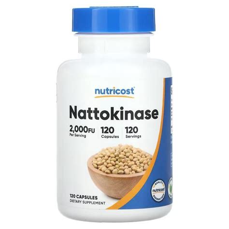Nattokinase 2000 Fu 120 Caps Nutricost Bardolinonl