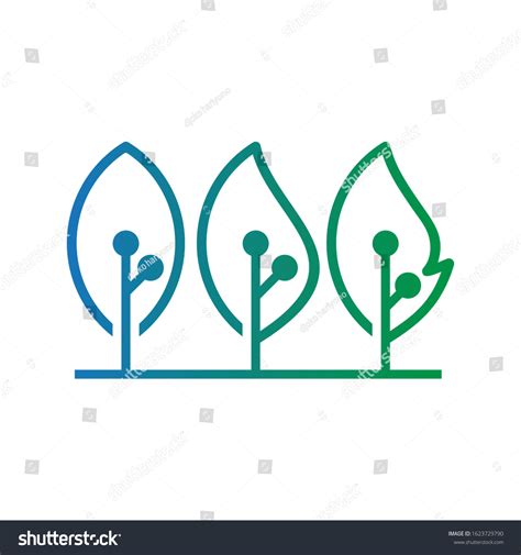 Tree Outline Leaf Green Tech Logo Stock Vector Royalty Free 1623729790 Shutterstock