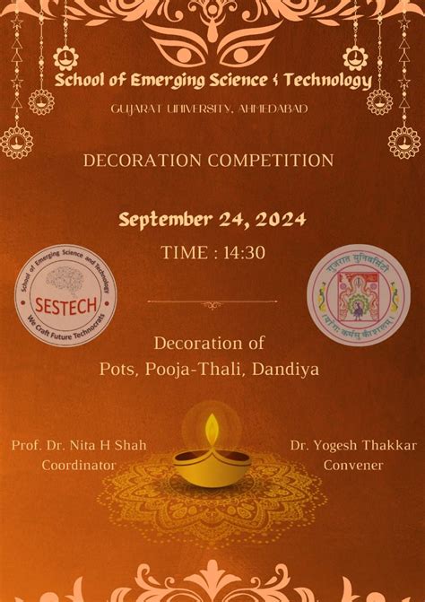 School Of Emerging Science And Technology Sestech On Linkedin Decoration Of Pots Pooja Thali