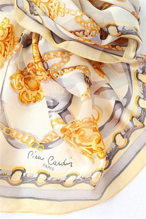 F 빈티지 실크 스카프 금장금색 이태리 이오acc 헬로마켓