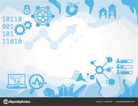 Abstract Background With Data Mining And Analytic Symbols Stock Vector Image By ©nevada31