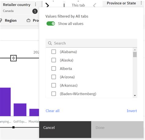 Cascading Filters In Cognos 11 2 3 Dashboards PMsquare
