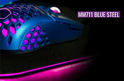 Cooler Master MM711 Blue Steel Gaming Mouse Review - FunkyKit