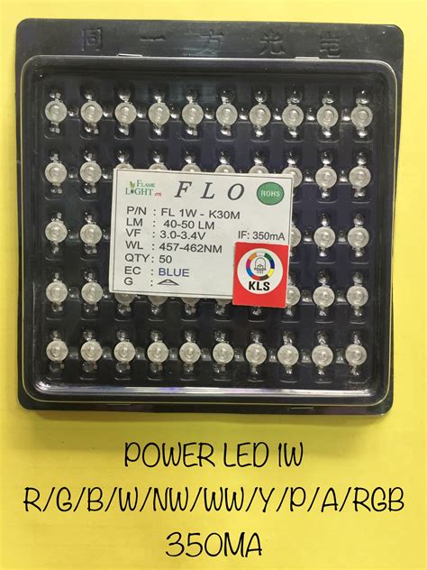 Power Led W Input Voltage V V Color Options Red Green Blue White Warm White