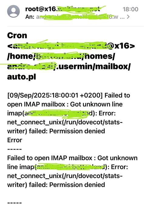 Error Netconnectunixrundovecotstats Writer Failed Permission Denied Usermin